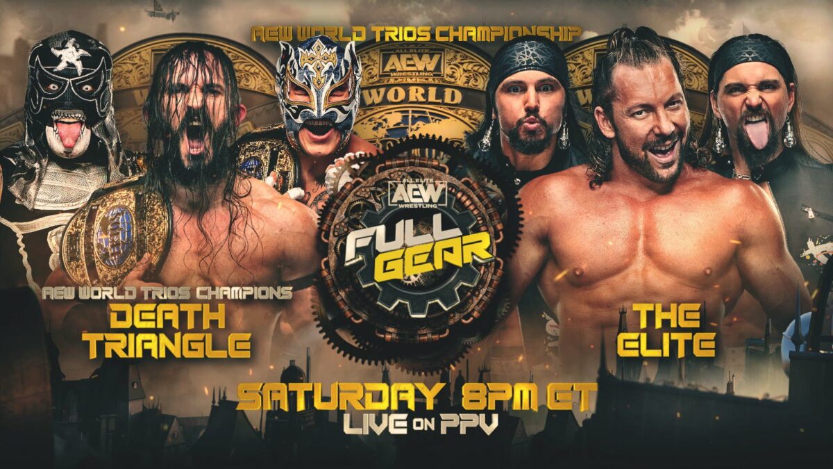 Death Triangle defenderán los Campeonatos Mundiales de Tríos de AEW ante The Elite en Full Gear 2022