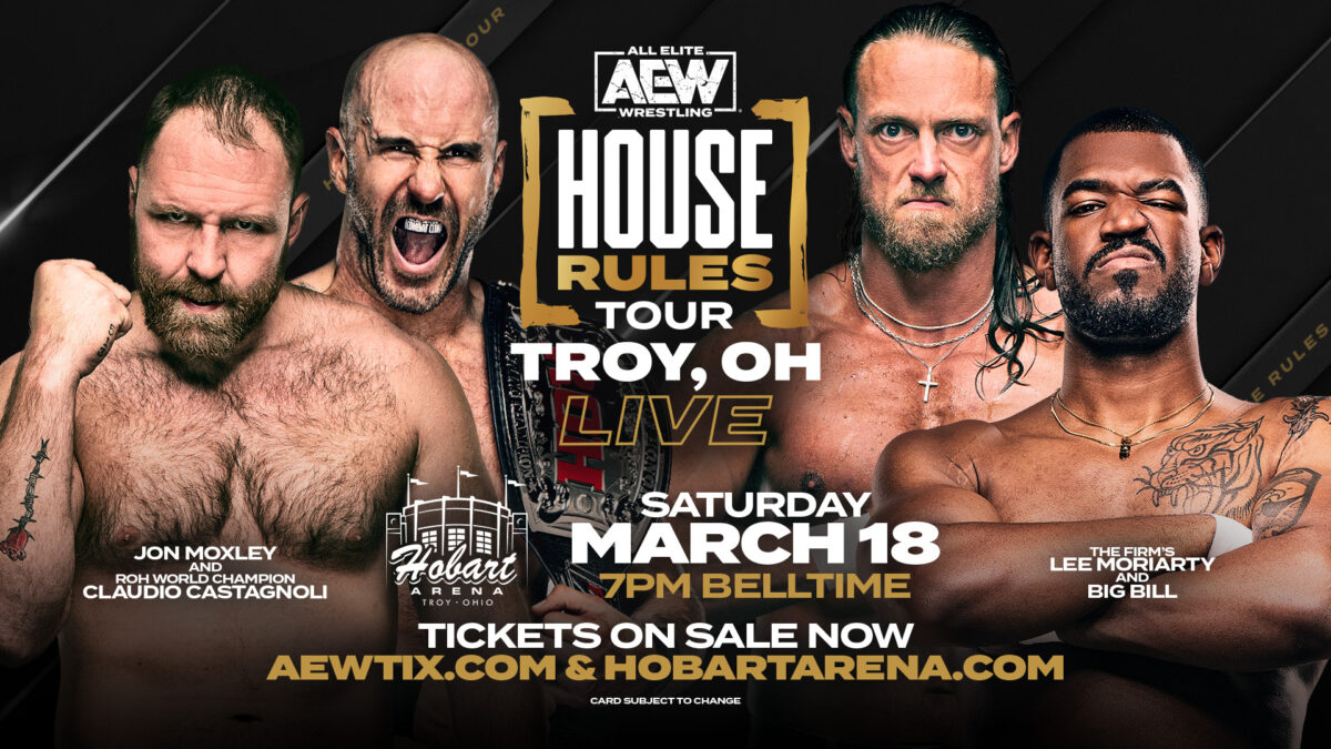 Se confirman las primeras luchas para AEW House Rules del 18 de marzo