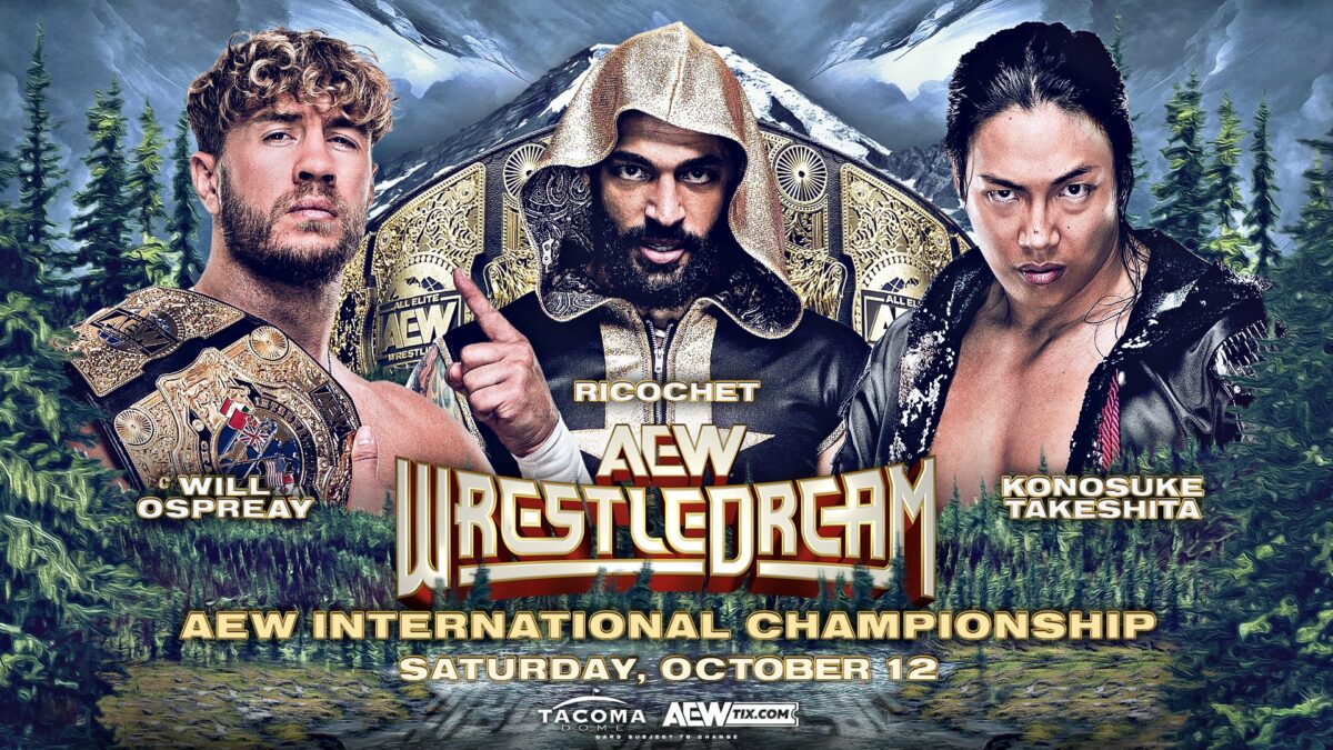 Will Ospreay (c) vs. Ricochet vs. Konosuke Takeshita por el Campeonato Internacional de AEW es ...