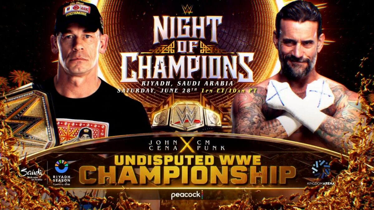John Cena y CM Punk lucharán por el Campeonato Indiscutido de WWE en Night of Champions 2025